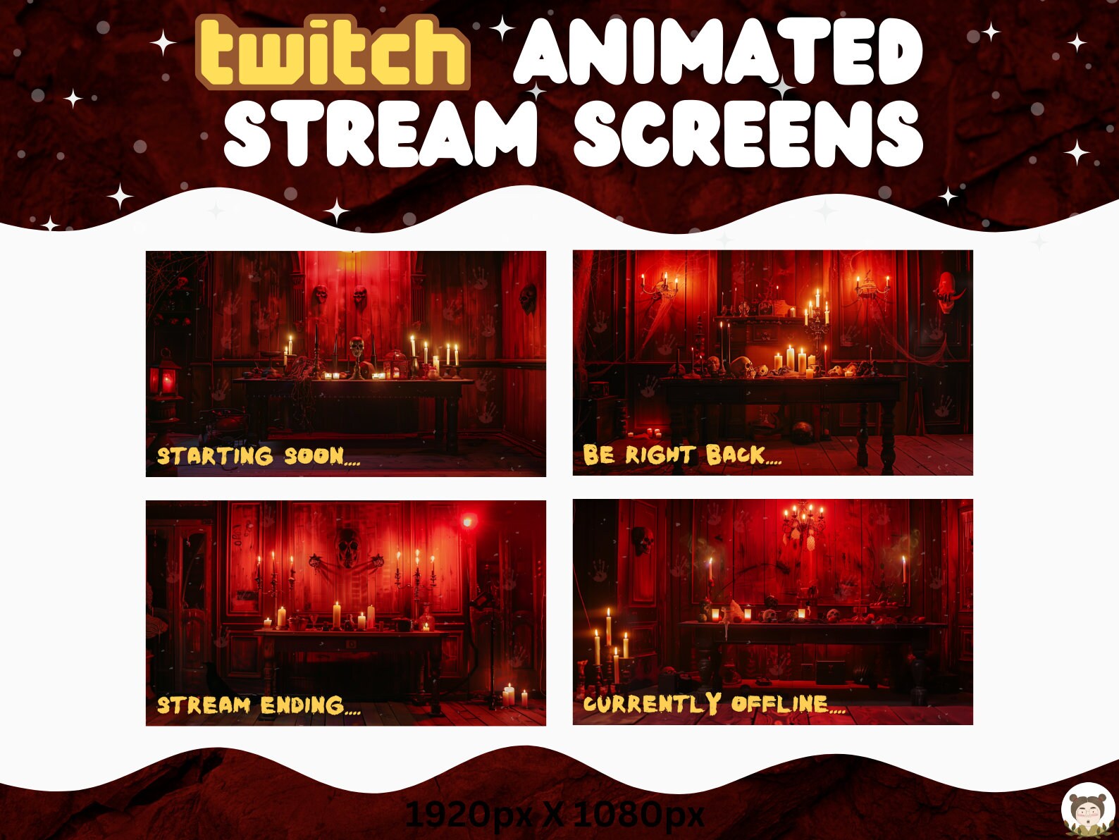 Animated Stream Screen Overlay for Twitch Twitch Overlay Forest ...