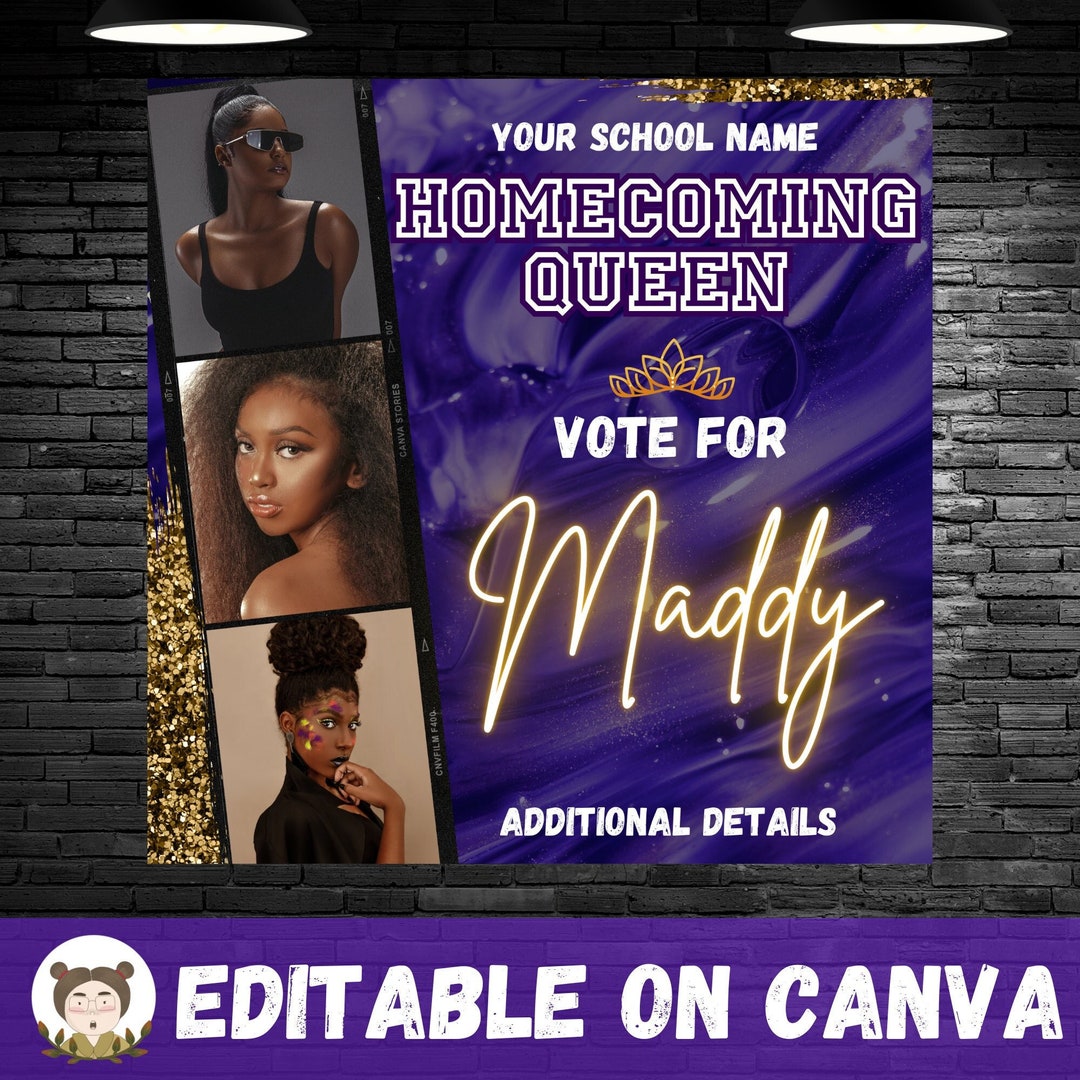 Vote Homecoming Queen Flyer Campaign Flyer Class Campaign Flyer