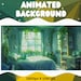 Vtuber Animated Background Green Twitch Stream Overlay Vtuber Seamless ...