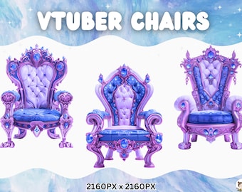 Vtuber Gaming Chair Vtuber Assets Red Gaming Chair Red Rose Gothic ...
