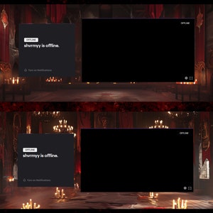Vtuber Animated Background Red Vampire Lair Twitch Fantasy Stream ...