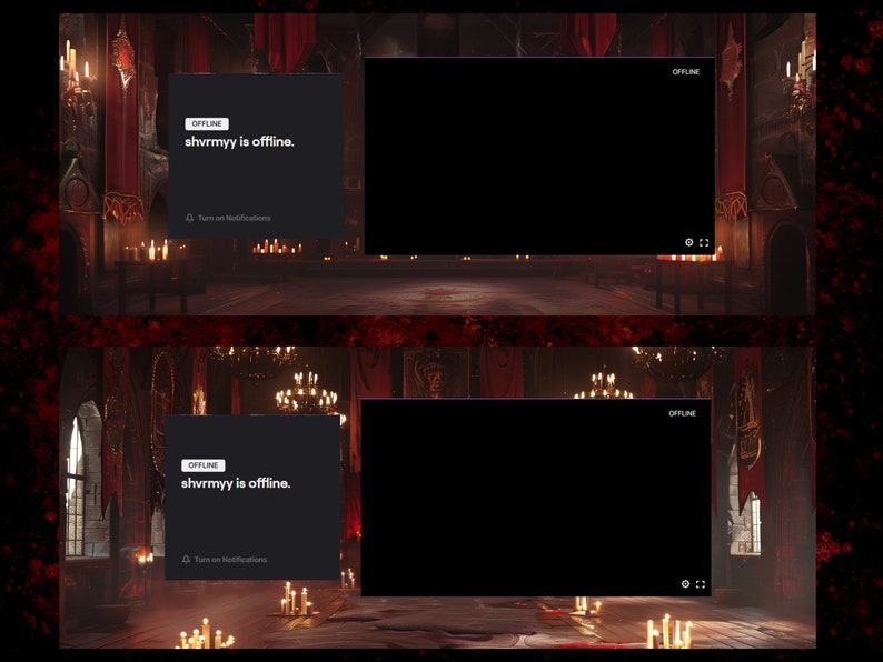 Vtuber Animated Background Red Vampire Lair Twitch Fantasy Stream ...