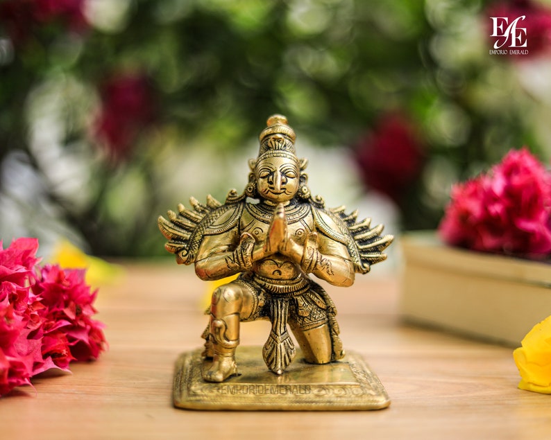 13 Cm Garuda Brass Statuette Altar Meditation Shrine Statue - Etsy