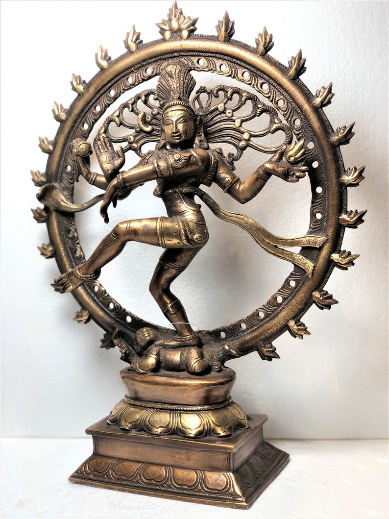 Natraj Statue 34 Cm Brass Dancing Shiva Big Size Handmade - Etsy