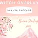 Sakura Twitch Overlays Static Scene Starting Soon Be Right | Etsy
