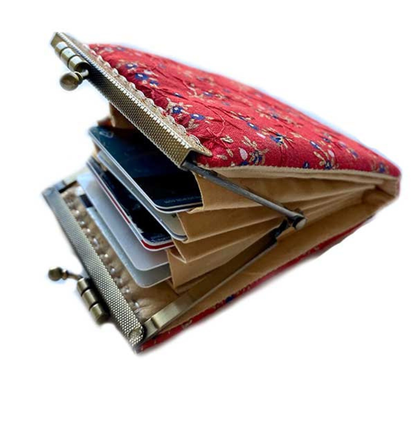 Red Vintage Wallet Handmade Ladies Wallet Vegan Wallet Birthday Gift ...