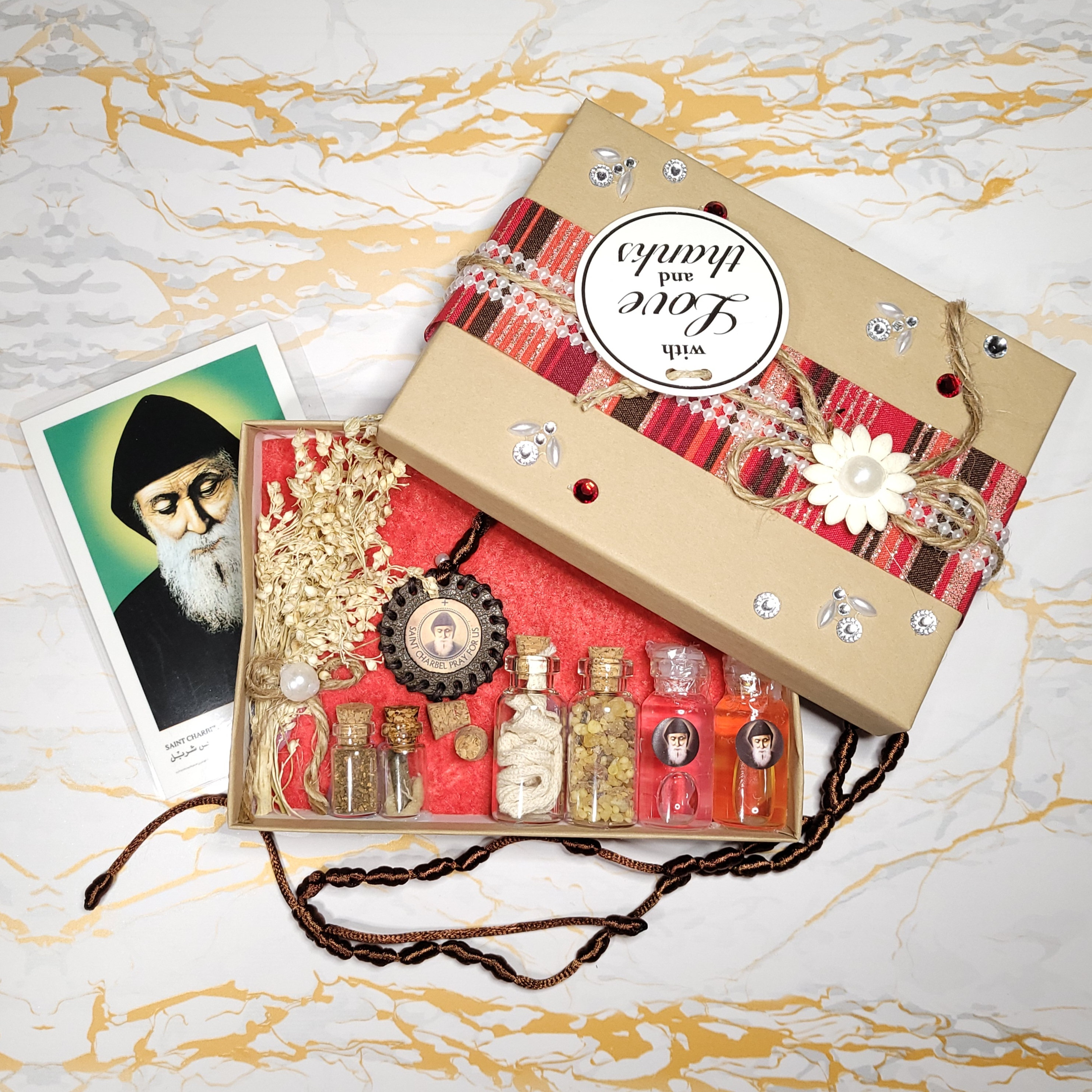 Saint Charbel Gift Box relic Chaplet - Etsy