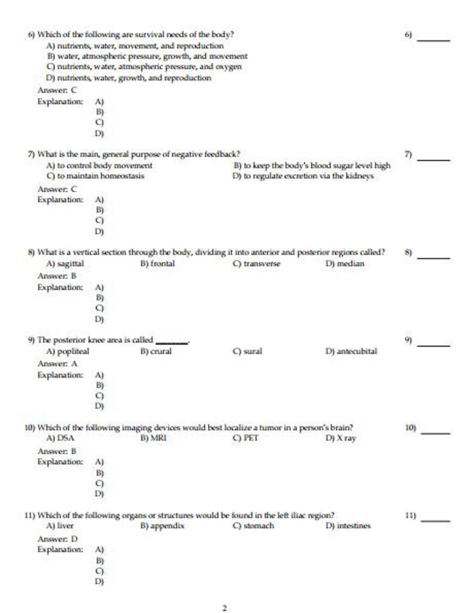 Human Anatomy & Physiology 9th Edition TEST BANK. Contains | Etsy