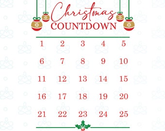 Christmas Countdown Digital - Etsy