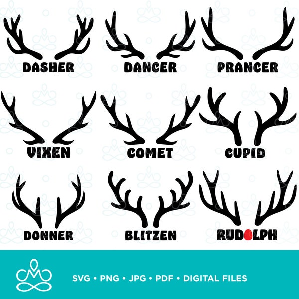 Rudolf Antlers - Etsy