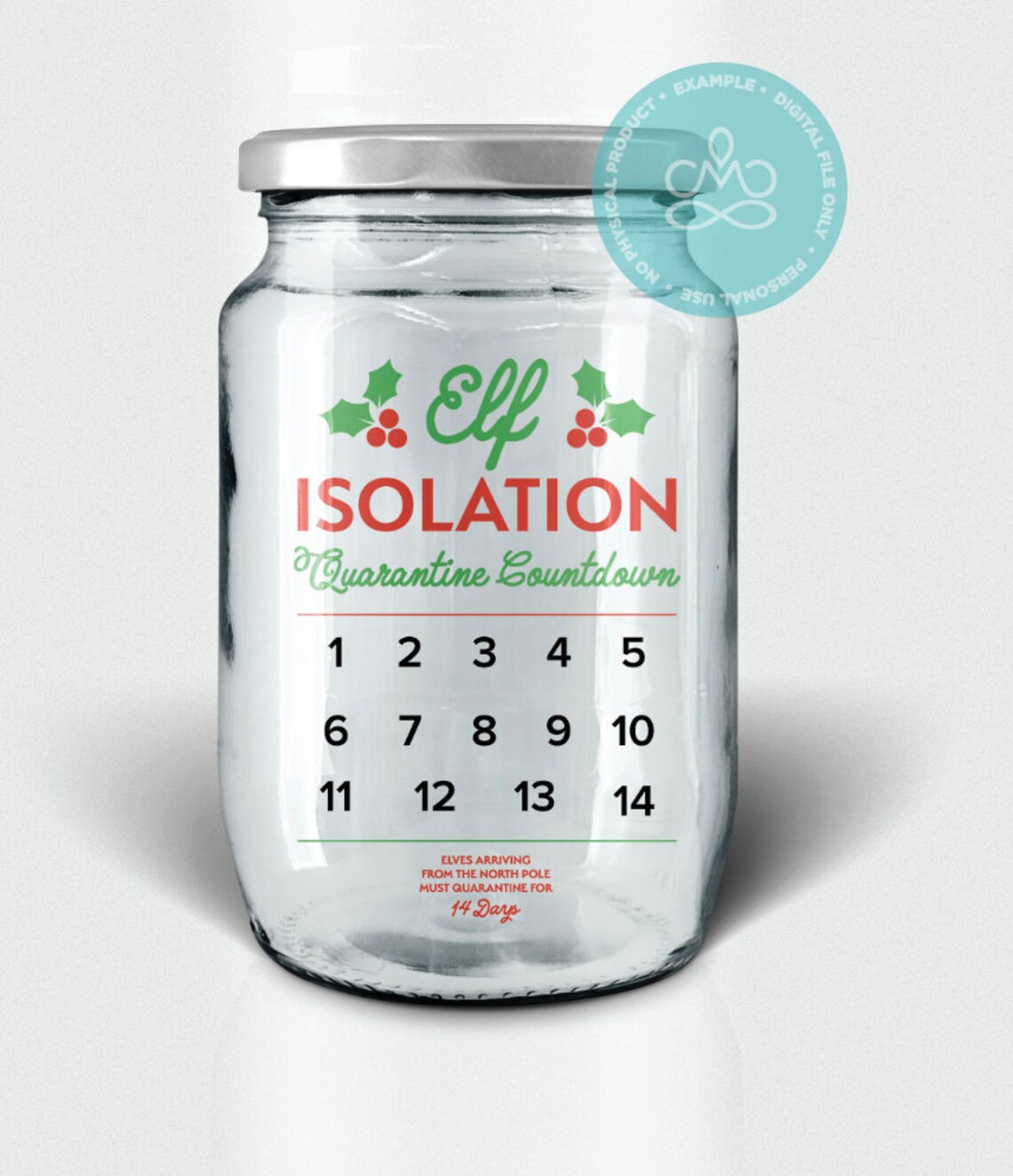 Elf Quarantine Isolation Countdown SVG Png Jpg Pdf - Etsy