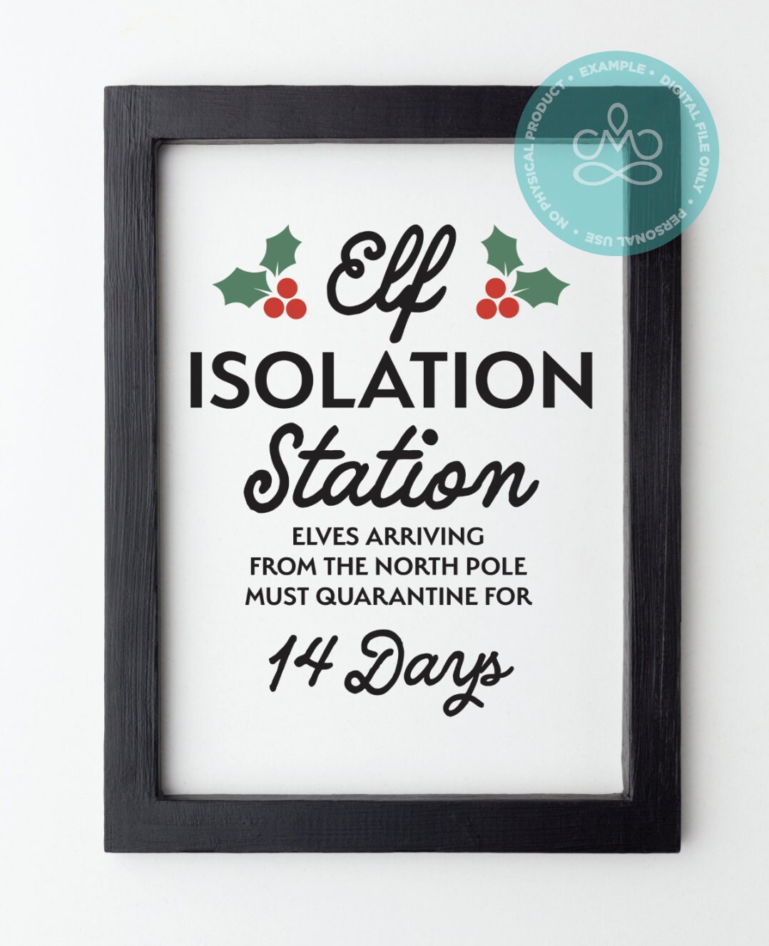 Elf Isolation Quarantine 14 Days SVG Png Jpg Pdf - Etsy