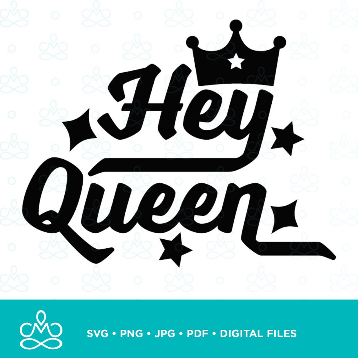 Hey Queen Black Girl Magic SVG Png Jpg Pdf Printable | Etsy