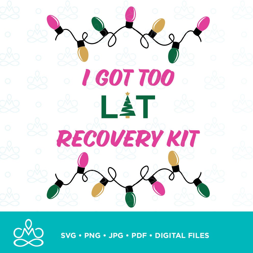 Christmas Recovery Kit Holiday Party SVG Png Jpg Pdf - Etsy