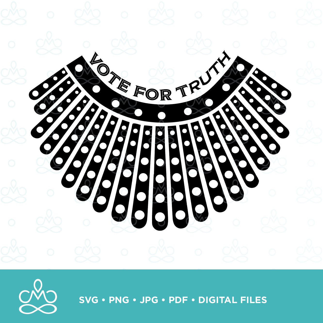RBG Collar SVG Png Jpg Pdf Printable Digital Instant | Etsy