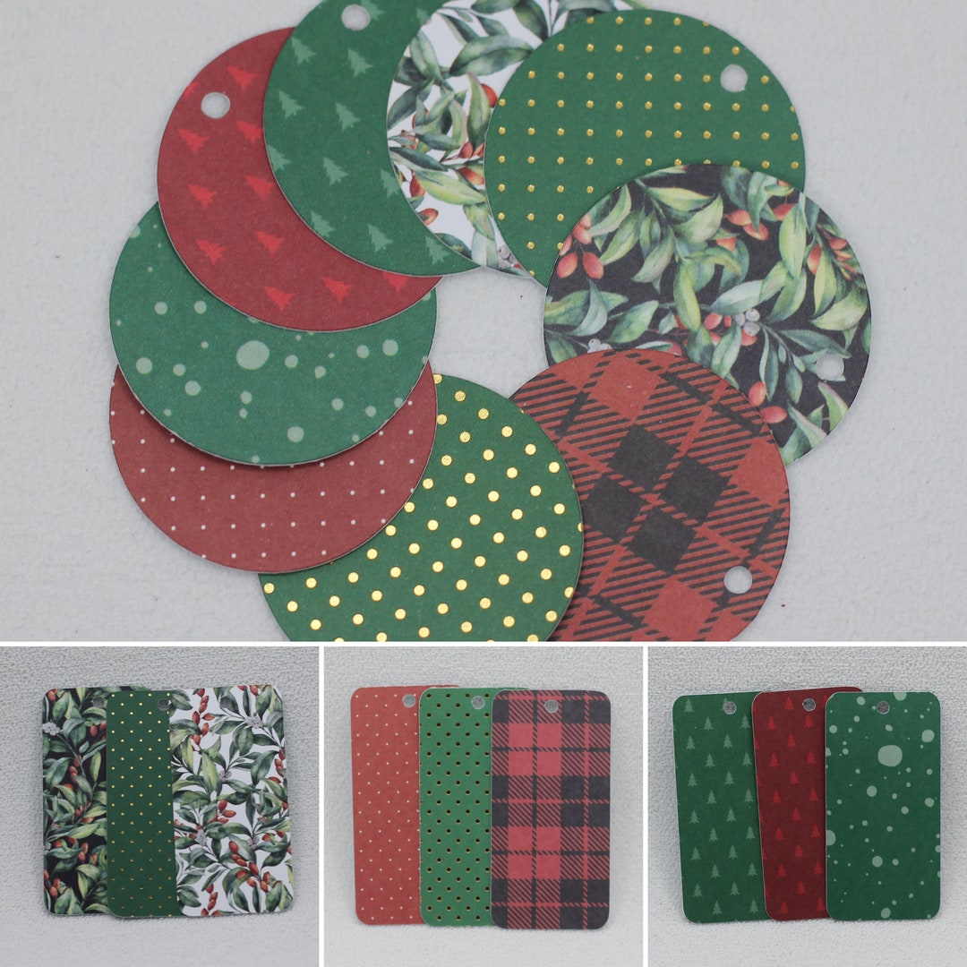 Christmas Lot X12 Perforated Labels Printed Papers Tag - Etsy