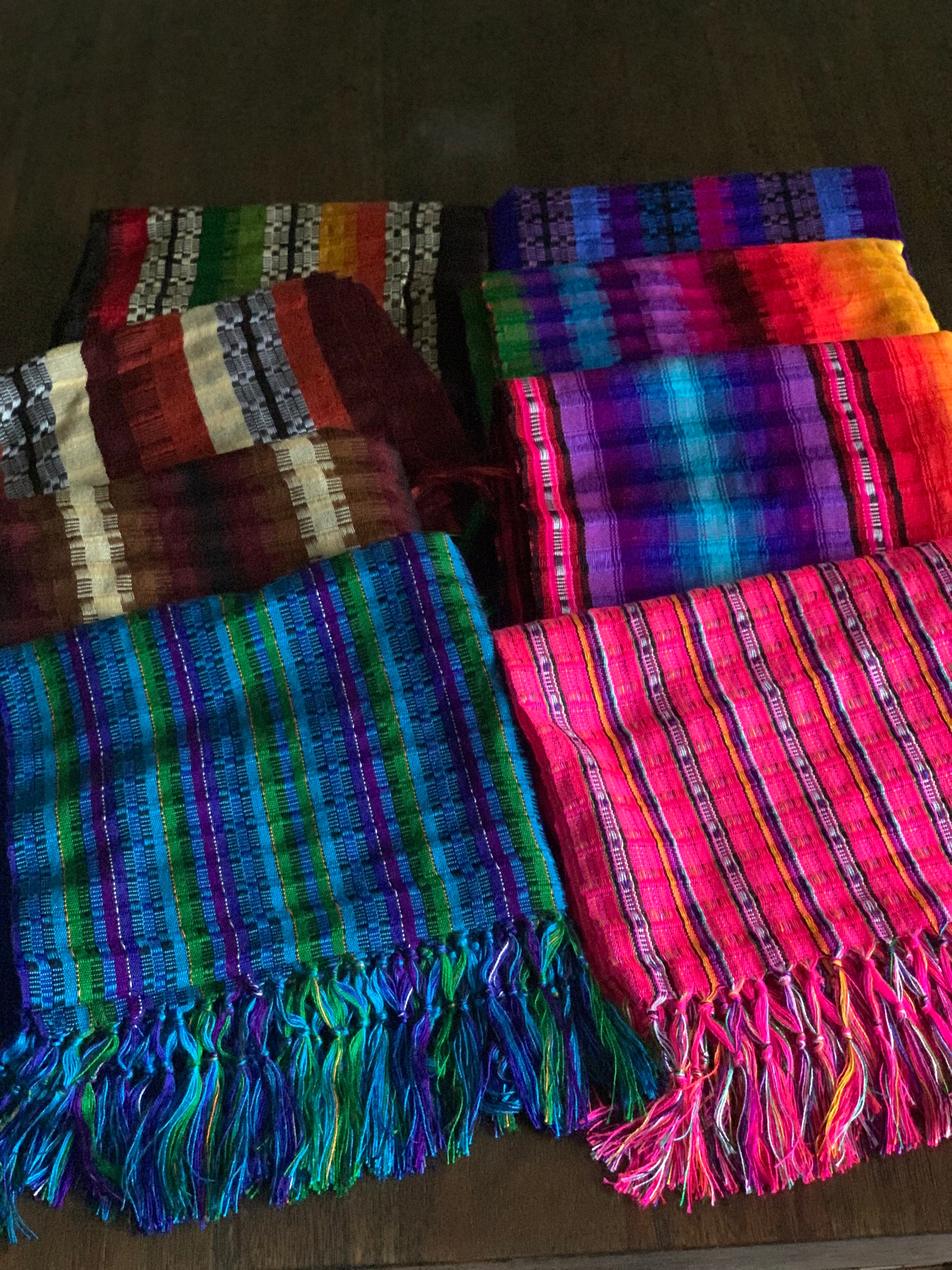 Guatemalan Rebozo/Perraje with tassels - www.shopequipments.com