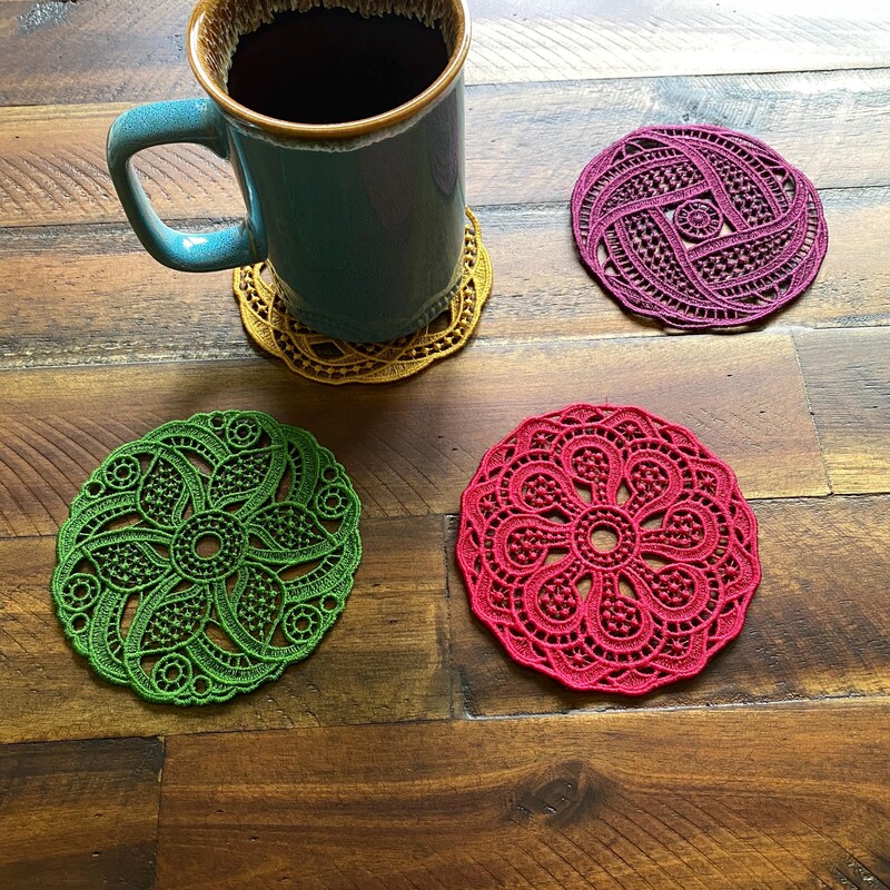 Lace Coaster - Etsy