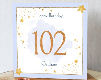 102nd Birthday Card | Etsy