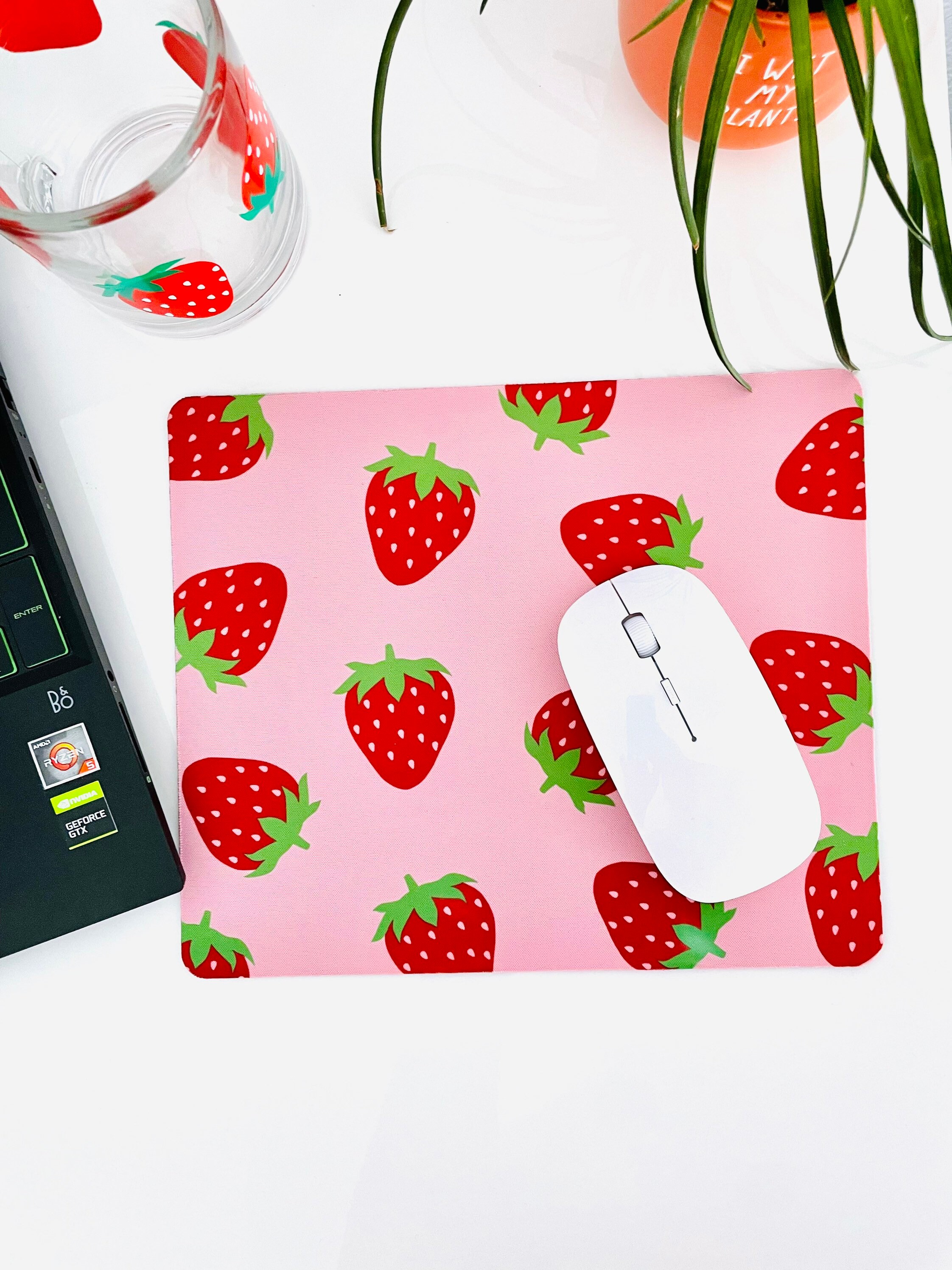 Strawberry Mouse Pad Computer Accessories Mouse Pad - Etsy