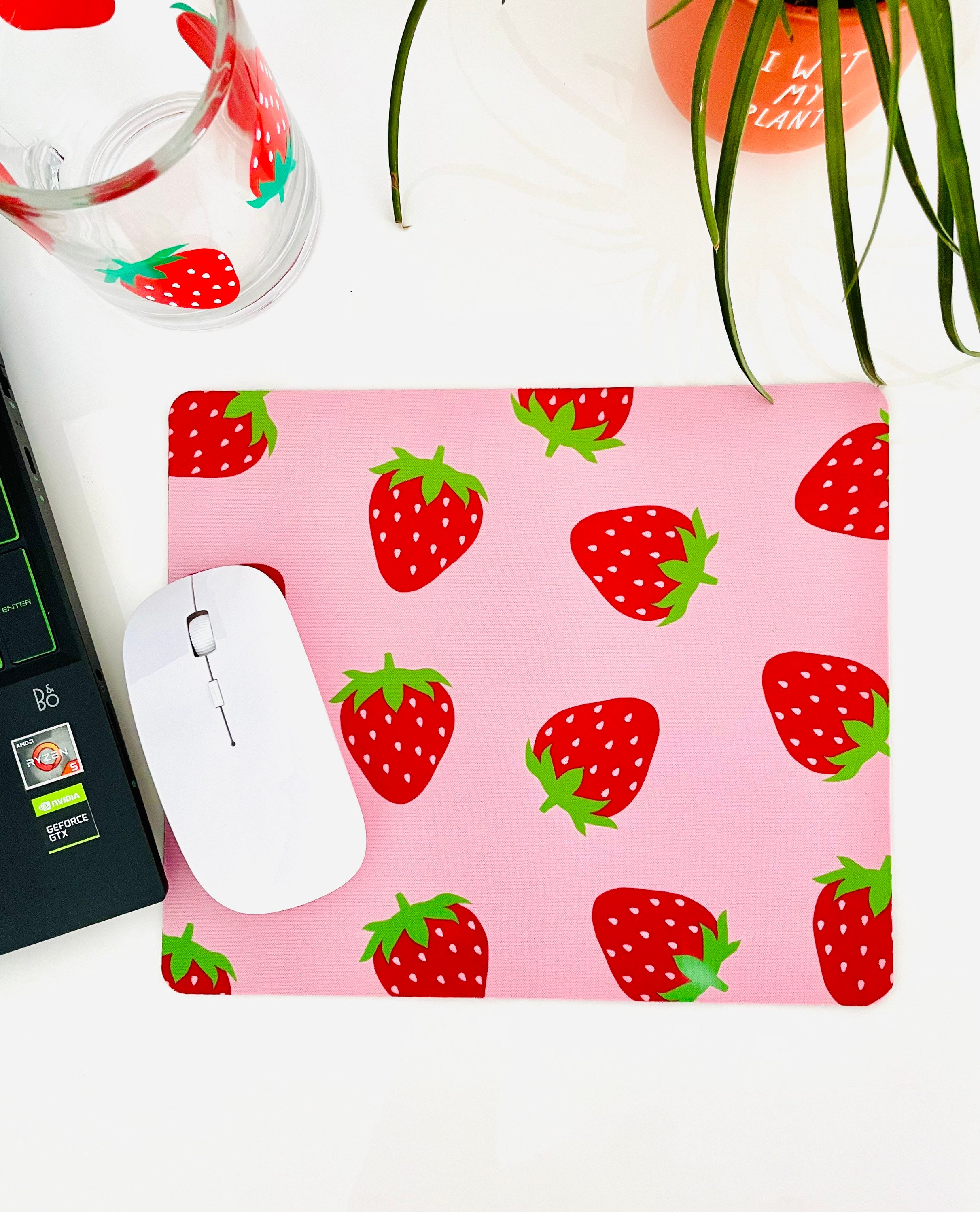 Strawberry Mouse Pad Computer Accessories Mouse Pad - Etsy