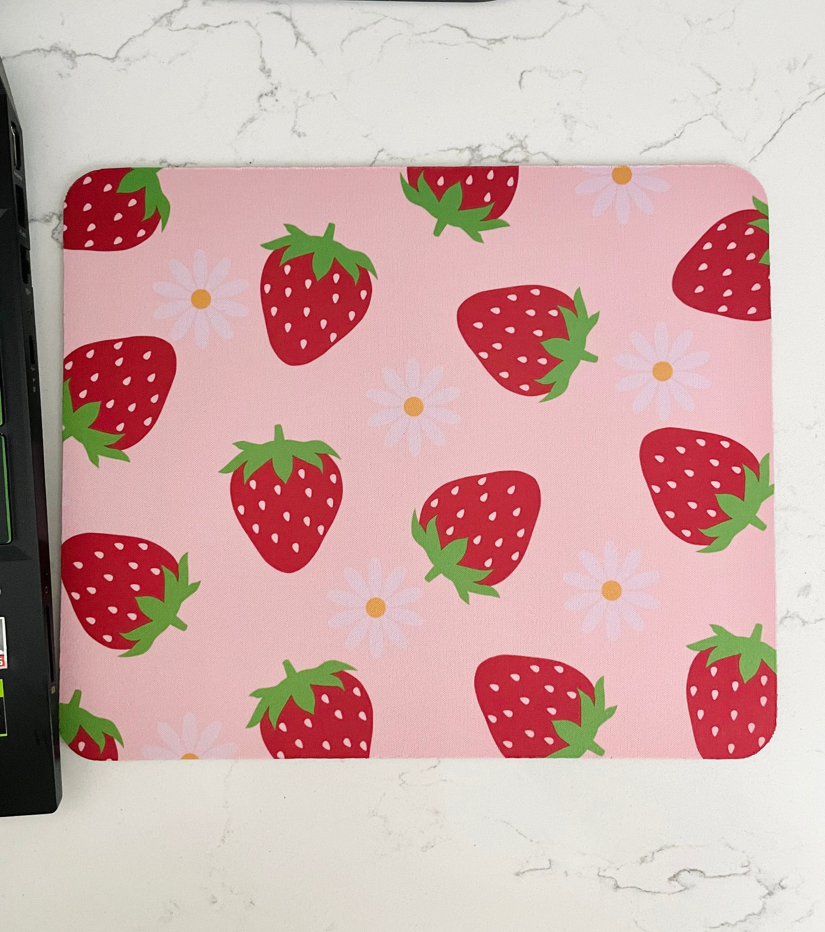 Strawberry Mouse Pad Computer Accessories Mouse Pad - Etsy