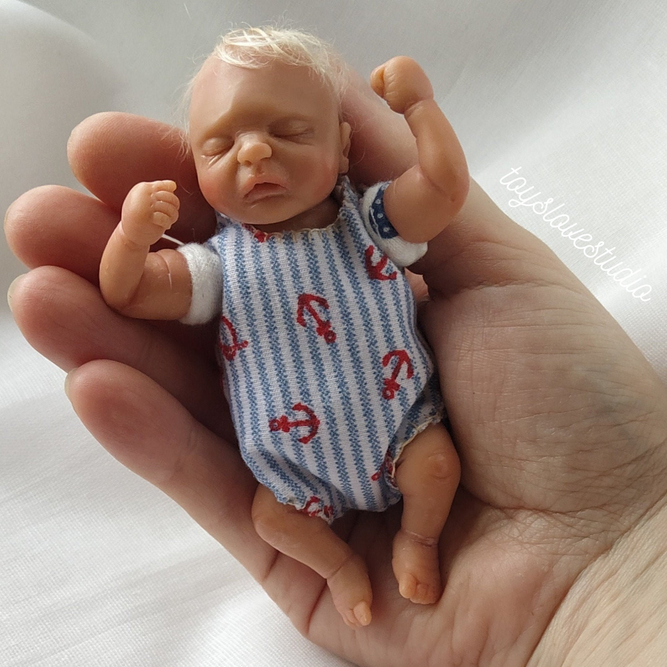 Mini Reborn Baby boy doll 4.4 inches OOAK Reborn babies boy | Etsy