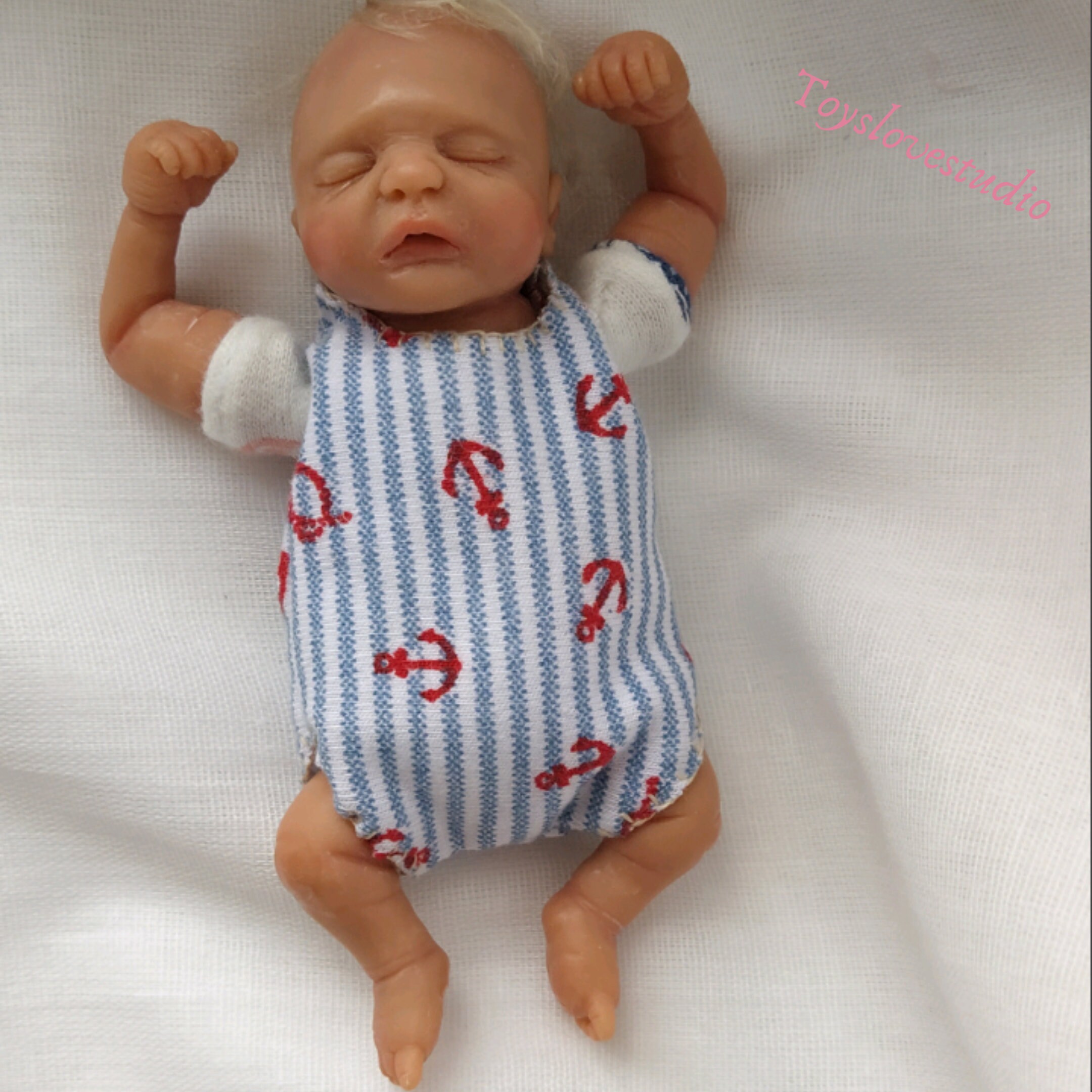 Mini Reborn Baby boy doll 4.4 inches OOAK Reborn babies boy | Etsy