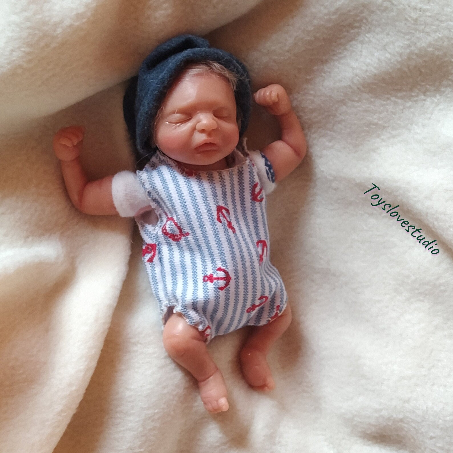 Mini Reborn Baby boy doll 4.4 inches OOAK Reborn babies boy | Etsy