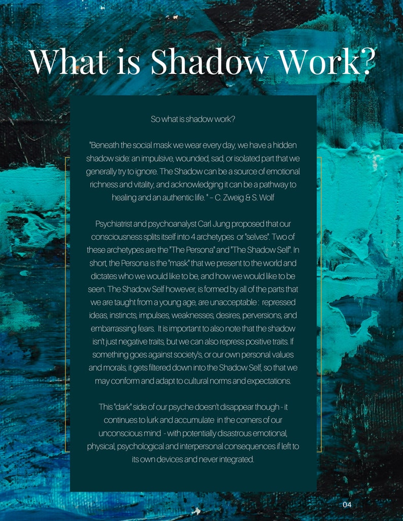 Shadow Work Journal & Meditation Guide - Inner Healing and Self ...