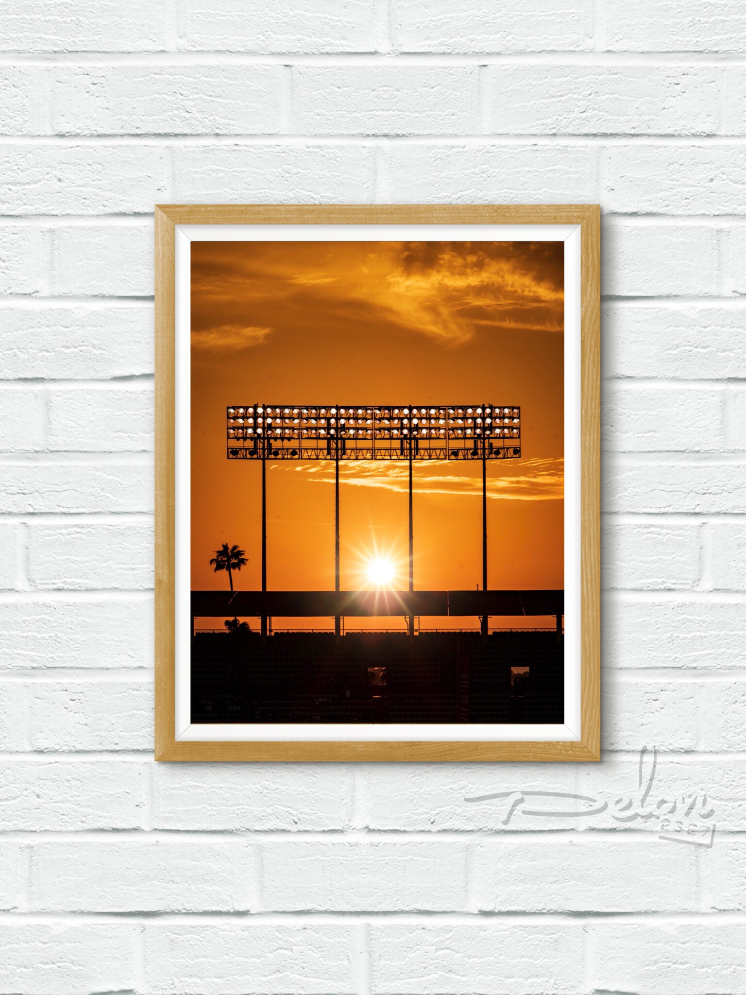 Dodger Stadium Sunset - Etsy