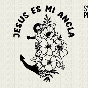 Jesus Es Mi Ancla Png Svg, Mensajes Cristianos, Spanish Png, Anclan Svg ...