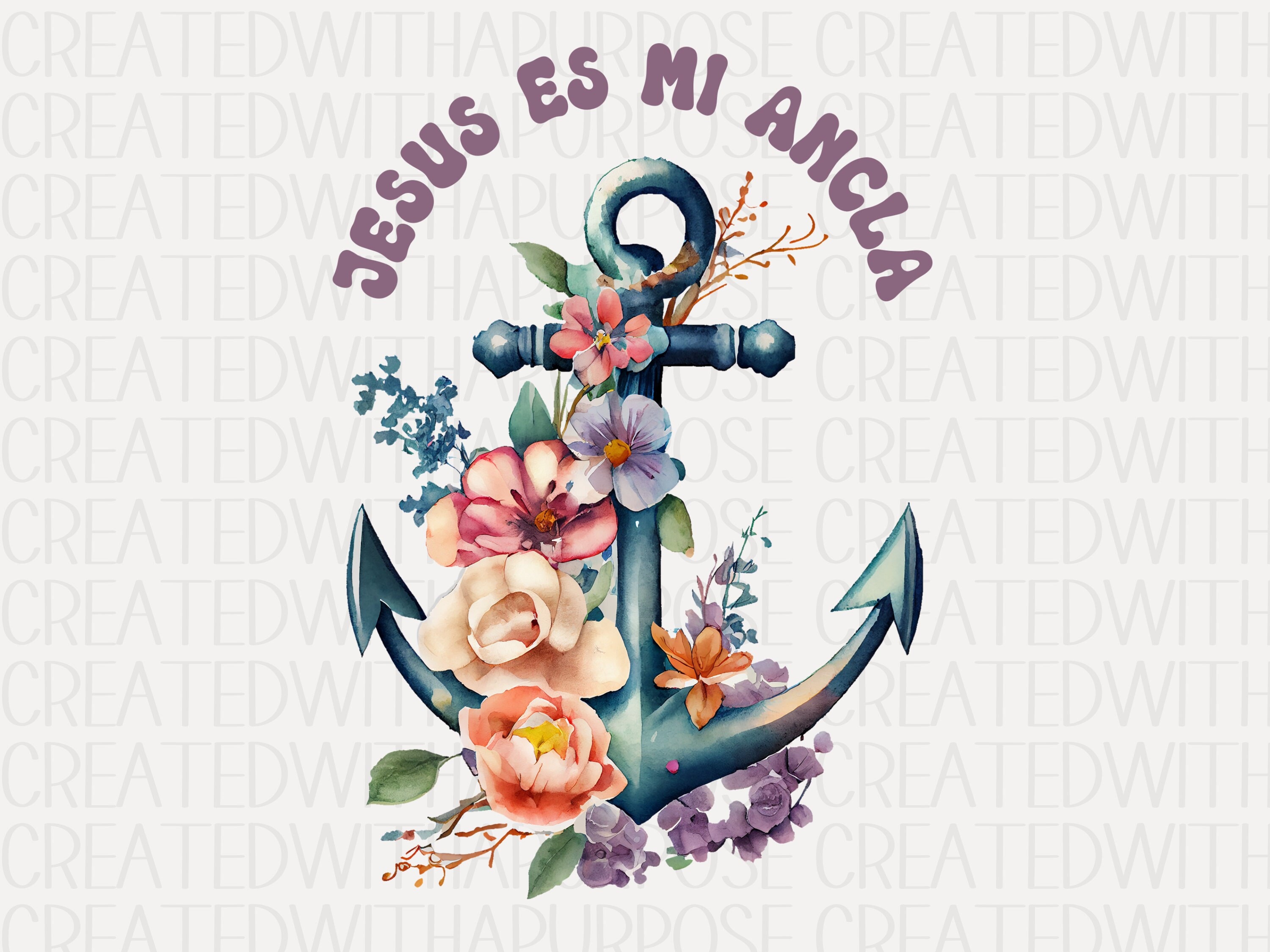 Jesus Es Mi Ancla Png Mensajes Cristianos Spanish Png - Etsy España
