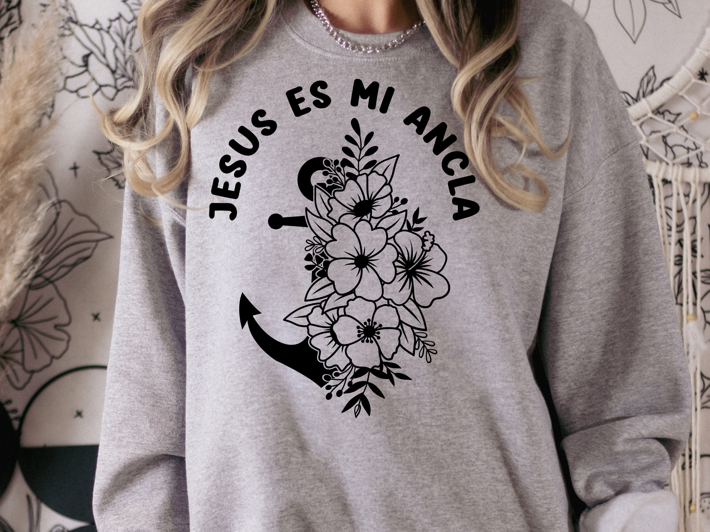 Jesus Es Mi Ancla Png Svg Mensajes Cristianos Spanish Png - Etsy