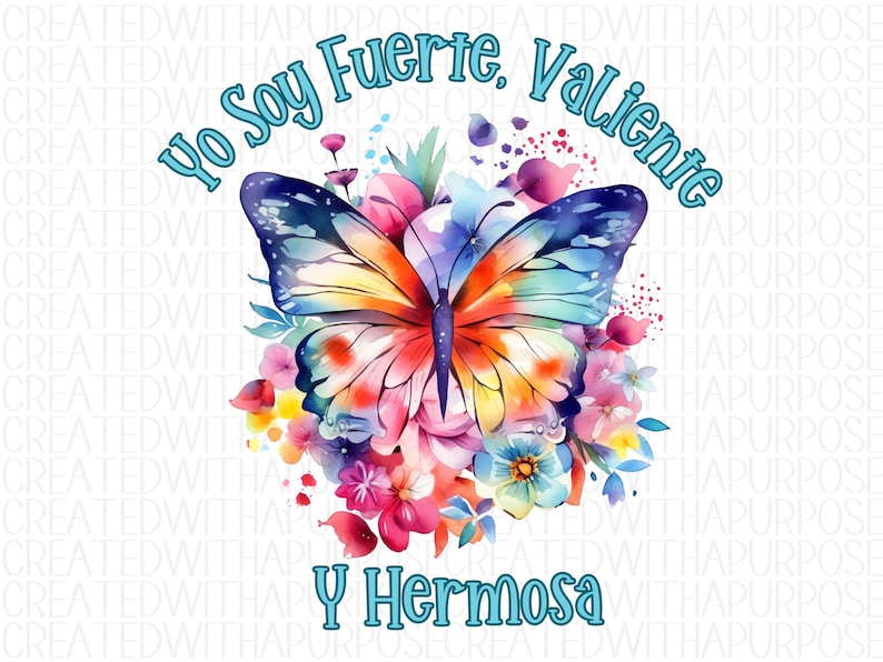 Yo Soy Fuerte Valiente Y Hermosa Png Mujer Fuerte - Etsy