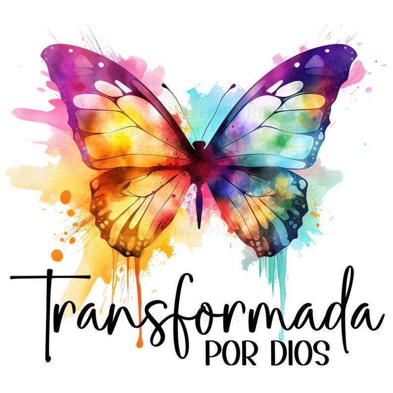 Transformada Por Dios Png Png Cristianos Mariposa Png - Etsy España