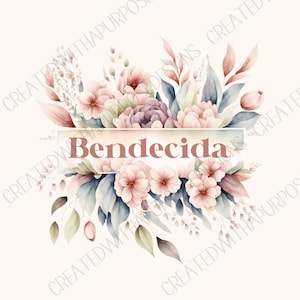 Bendecida Sublimacion, Png Cristianos, Disenos Png, Jesus Png, Flores ...