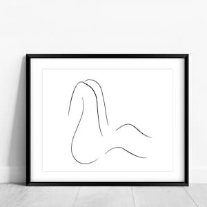 Back Curves Female Line Drawing Woman Line Art Abstract Art - Etsy