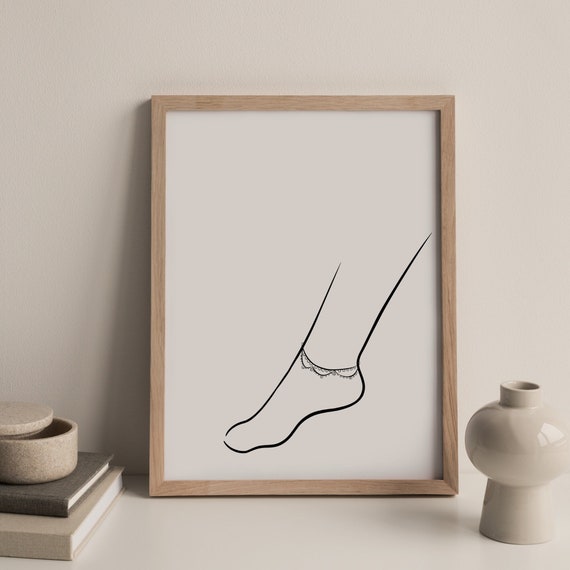 Desi Step Line Drawing Line Art Abstract Art Print | Etsy