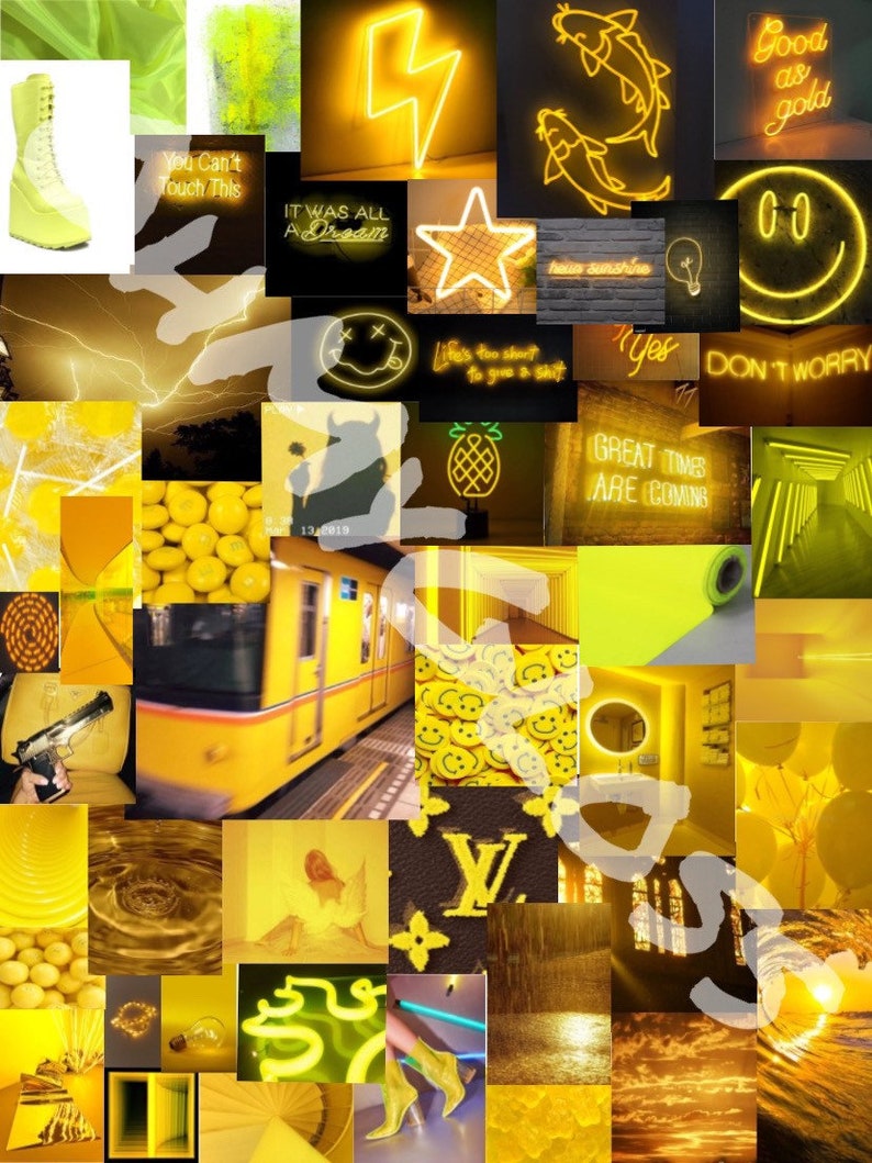 Neon Wall Collage Aesthetic - Etsy