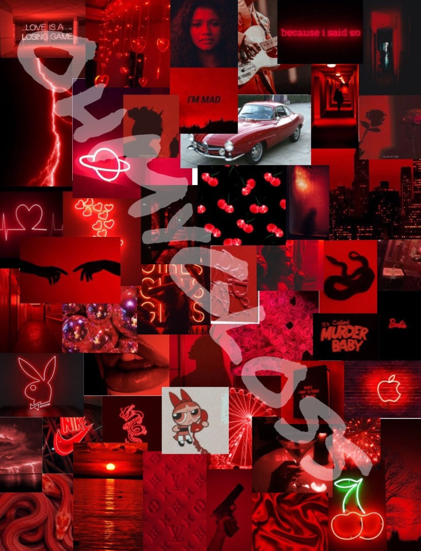 Neon Wall Collage Aesthetic - Etsy
