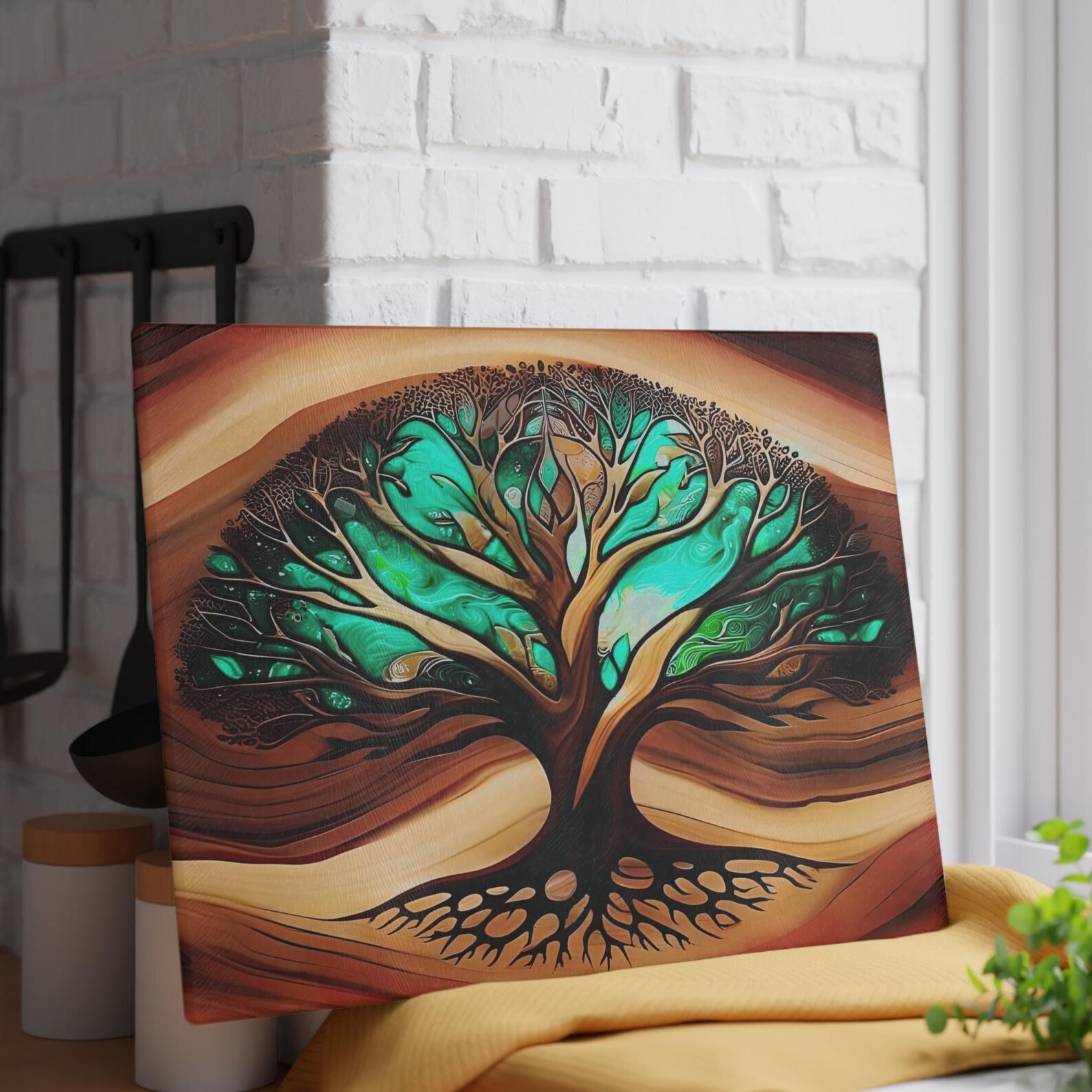 Tree of Life Glass Charcuterie Board, Personalized Cutting Board ...