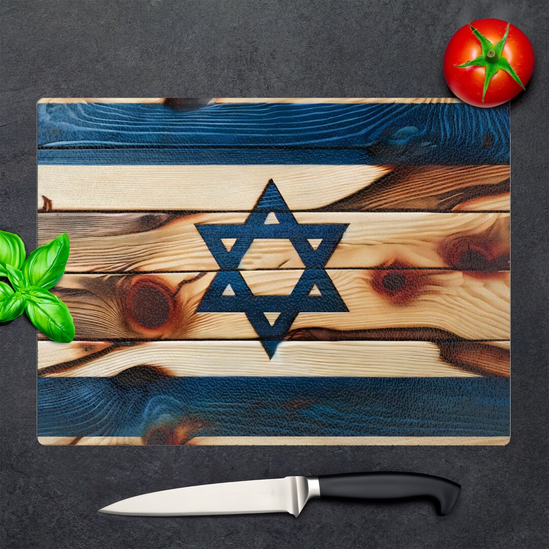 Challah Board, Challah Tray, Plate, Jewish Wedding Gift, Israel Flag ...
