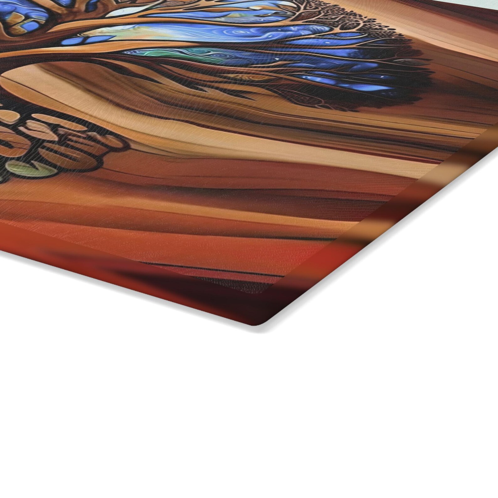 Tree of Life Glass Charcuterie Board, Artistic Cutting Board, Wedding ...