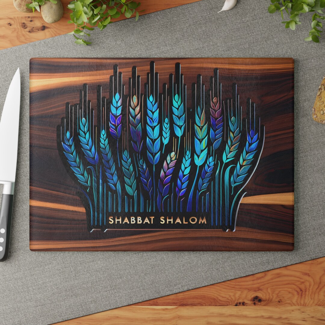 Glass Challah Board, Challah Tray Epoxy Look, Challah Plate, Challah ...