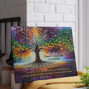 Personalized Glass Charcuterie Board, Customized Wedding Gifttree of ...