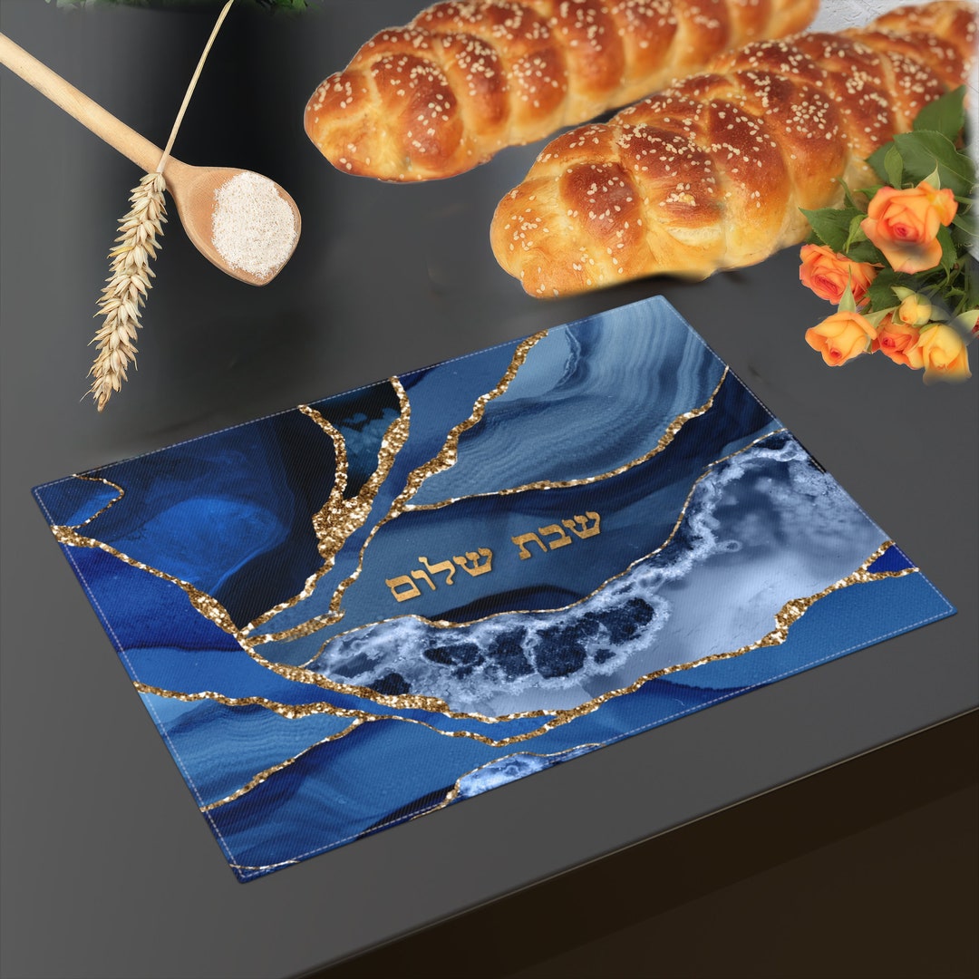 Challah Cover, Sabbath Cover, Modern Challah Cover, Agate Art Shabbat ...