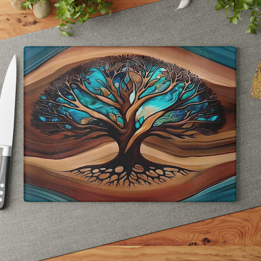Tree of Life Glass Charcuterie Board Gift, Cutting Board Gift, Wedding ...