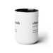 Jewish Mug - 15oz Two-tone Coffee Mug, Jewish Gift for Women, Jewish ...