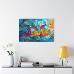 Jewish Art, Jewish Abstract Art, Jewish Dancer, Miriam at Red Sea ...